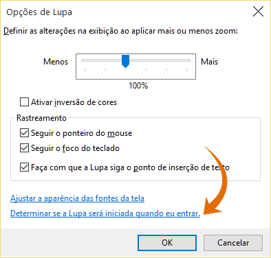 Como iniciar a lupa do Windows automaticamente - O AMPLIADOR de ideias